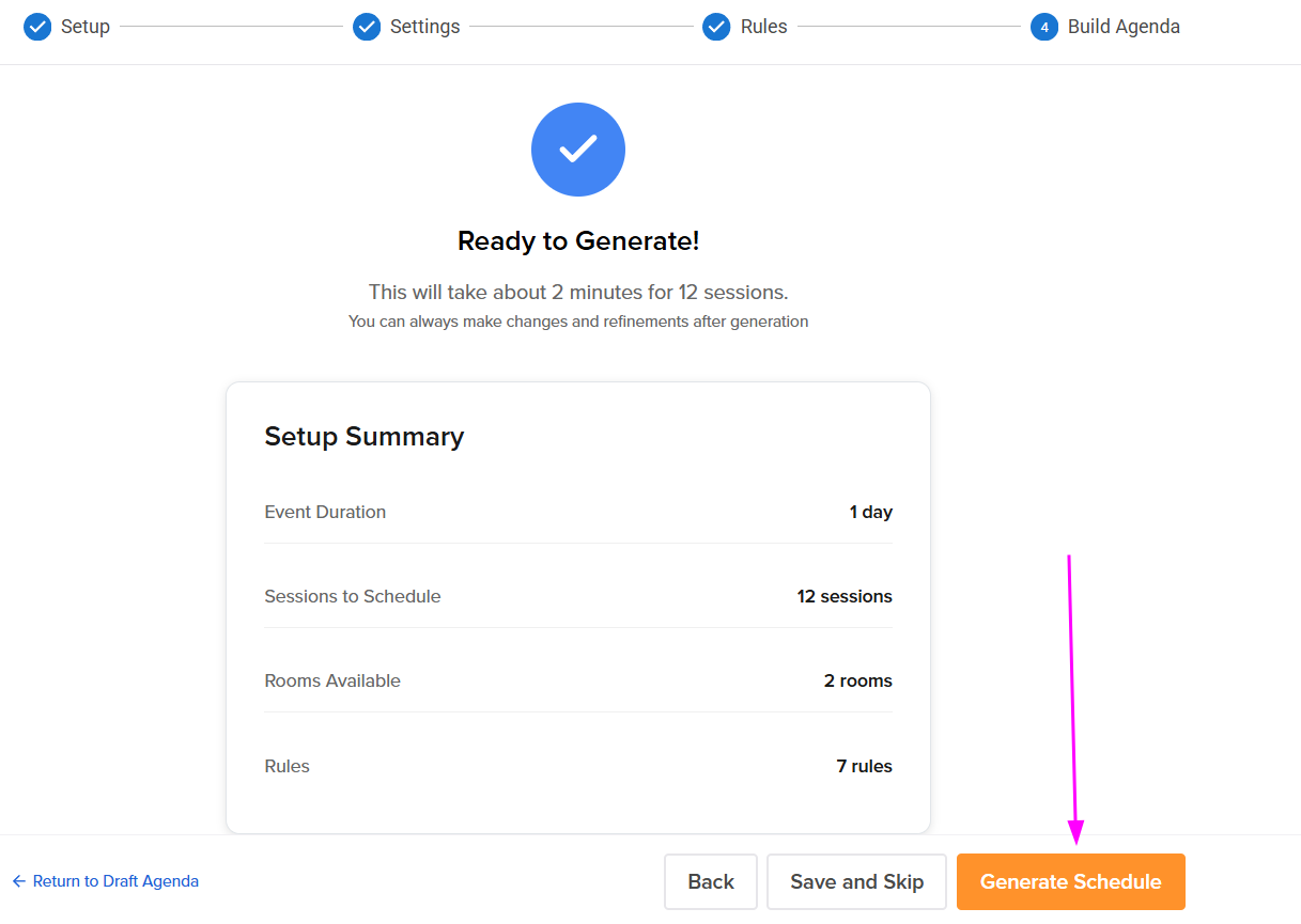 AI Agenda Builder