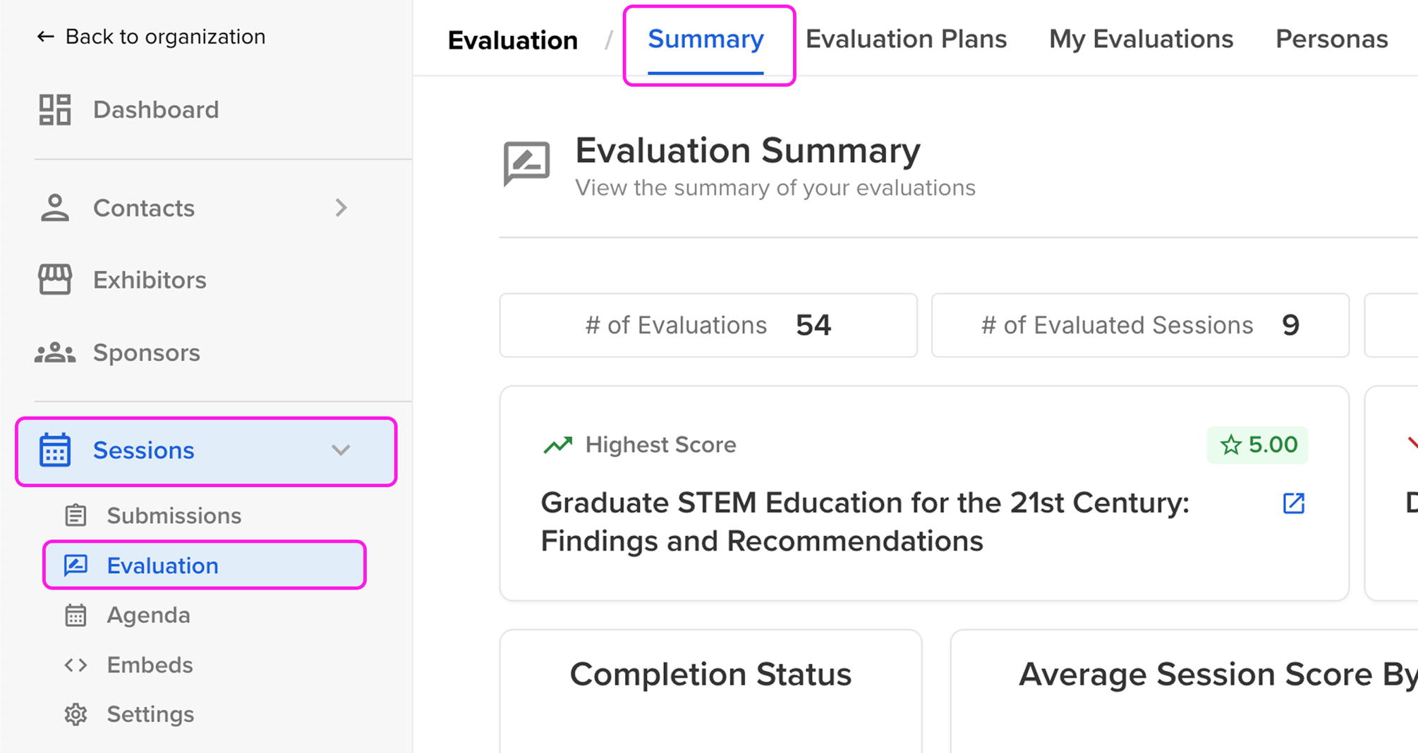 Evaluation Summary