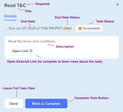 Understanding a Portal Task