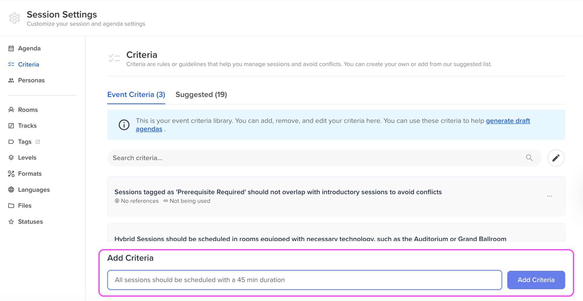 AI Agenda Builder