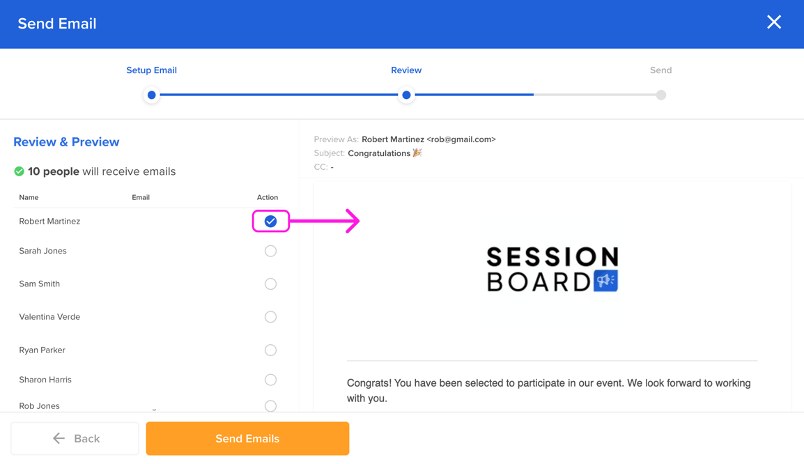 Creating & Sending Emails