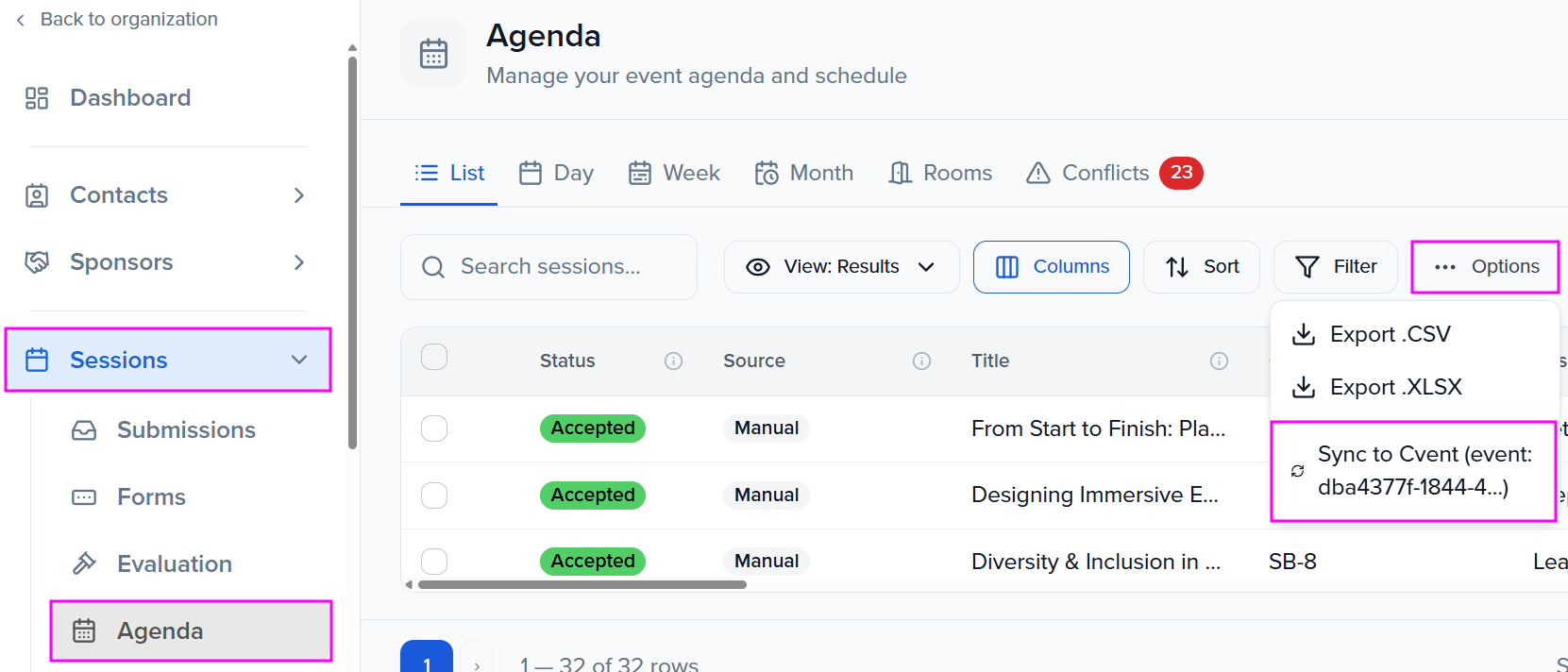 Cvent Integration
